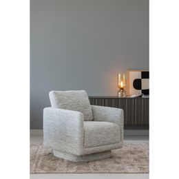 Woood Drehsessel &raquo;Oska mit Sizz-Melange-Bezug und Drehmechanismus B 78 x T 79 x H 64 cm&laquo; Hohe Verschlei&szlig;festigkeit, Tragkraft 130 kg, Armlehnen 