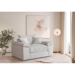 OTTO home XXL-Sessel &raquo;Soft&Cosy, B: 151 cm - OTTO. Verl&auml;ssliche Qualit&auml;t.&laquo; Mega-Sessel, Cord oder Chenille-Struktur,mit 2 Zierkissen beige 100% 