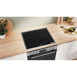 Bosch Induktions Herd-Set &raquo;HEG517BB4&laquo; Einzigartiges CircoTherm -Hei&szlig;luftsystem & flexible Combi Zone schwarz Art W&auml;rmequelle pro Gaarraum: elektrisch