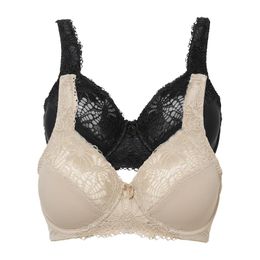 bonprix Damen bonprix Minimizer-BH &raquo;Minimizer-BH mit gepolsterten Tr&auml;gern (2er Pack)&laquo; Packung, 2 Stk. Minimizer-Passform, mit gepolsterten Tr&auml;gern, 