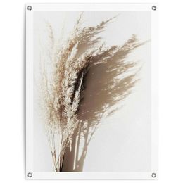 Reinders Poster &raquo;Sonniges Gras&laquo; Outdoor f&uuml;r Garten oder Balkon beige Leinwand B/H/T: 60cm x 80cm x 0,1cm