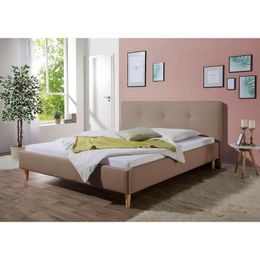 Maintal Polsterbett &raquo;Lonepine&laquo; Bettseiten zerlegt, ohne Bettkasten braun Liegefl&auml;che L&auml;nge B: 200cm x 200cm, Struktur (100% Polyester) mit Einlegerahmen/ohne 