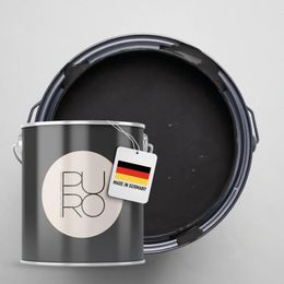 A.S. Cr&eacute;ation Wandfarbe &raquo;Premium Innenwandfarbe PURO Tuchmatt deep black&laquo; ideal f&uuml;r Wohn-, Schlafzimmer, Flur & K&uuml;che, Schwarz 5 l 5ml