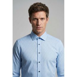 OLYMP Herren OLYMP Langarmhemd &raquo;Luxor&laquo; b&uuml;gelfrei, formbest&auml;ndig blau 41, N-Gr