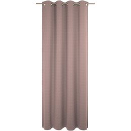WIRTH Vorhang &raquo;Torbole&laquo; &Ouml;sen 1 Stk. tlg. nach Ma&szlig; rot Baumwolle, Polyester 165cm, &Ouml;sen, 132cm
