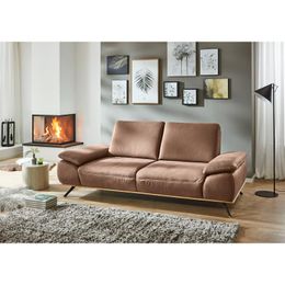 Die PlanBar 3-Sitzer &raquo;PN-EM18063, B: 232 cm, mit Kontrastnaht&laquo; optional mit echt bezogenem R&uuml;cken, Sitztiefen- und Armteilverstellung Sichtrahmen: Aus