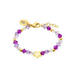 Prinzessin Lillifee Damen Armband &raquo;2035302&laquo; mit Schmuckstein lila 14cm, Edelstahl