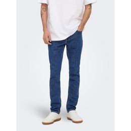 Only & Sons Only & Sons Herren ONLY & SONS Slim-fit-Jeans &raquo;ONSLOOM SLIM PIM DNM CIFF&laquo; Baumwollmischung, slim fit blau 31, L&auml;nge 34