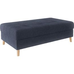 Home Affaire Polsterhocker &raquo;CHARRE XXL, Steppung im Sitzbereich, Ma&szlig;e: B/T/H: 118/73/40 cm&laquo; passend zur Serie CHARRE, auch in Cord und Boucl&eacute; blau 100