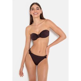 Lscn By Lascana Damen LSCN by LASCANA Bikini-Hose &raquo;Nele&laquo; mit gl&auml;nzender Beschichtung lila 34, N-Gr
