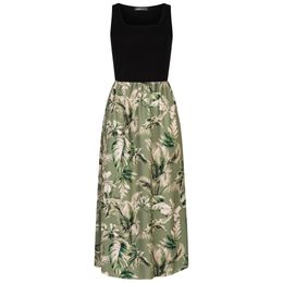 Cloud5ive Kleid Damen Gr&ouml;&szlig;e 36 beige / gr&uuml;n / dunkelgr&uuml;n / schwarz Sommerkleid