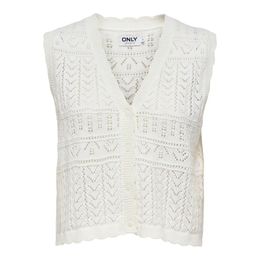 Only Damen Only Strickjacke &raquo;ONLIRINA V-NECK BUTTON VEST KNT NOOS&laquo; Baumwollmischung XS