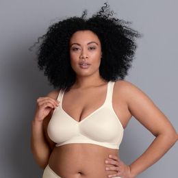 Rosa Faia Damen Soft-BH &raquo;Twin&laquo; ohne B&uuml;gel, verstellbare Tr&auml;ger, weich, schlicht, atmungsaktiv beige 90, Cup C