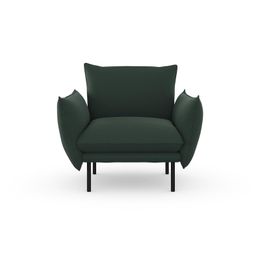 OTTO home Sessel &raquo;Stine Cocktailsessel&laquo; Besonderes Design durch Kissenoptik und Keder gr&uuml;n Struktur (100% Polyester);Struktur weich (85% Polyester/15%