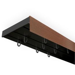 SN DECO GROUP Gardinenschiene &raquo;Vorhangschiene SH mit Blende&laquo; 3 l&auml;ufig-l&auml;ufig Fixma&szlig; braun Kunststoff B/L: 440cm, 3 l&auml;ufig