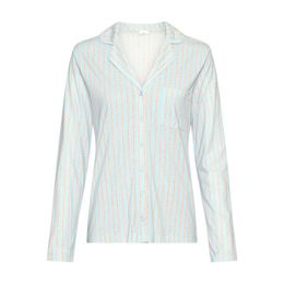 s.Oliver Damen s.Oliver Pyjamaoberteil mit sch&ouml;nen Kn&ouml;pfen mit Logo Druck blau 32/34