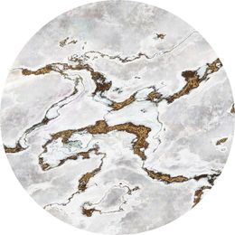 Komar Vliestapete &raquo;Vlies selbstklebend - Marble Vibe - Gr&ouml;&szlig;e 125 x 125 cm&laquo; bedruckt glatt Wohnzimmer, Schlafzimmer gold Vlies B/L: 125m x 125m, Bahnen: 1 