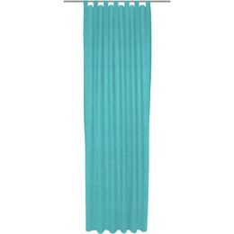 WIRTH Vorhang &raquo;Trondheim B&laquo; Schlaufen 1 Stk. tlg. nach Ma&szlig; blau Polyacryl 235cm, Schlaufen, 132cm