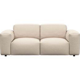 FLEXLUX 2-Sitzer &raquo;Lucera Sofa, super bequem durch hochwertigen Sitzaufbau mit Kaltschaum&laquo; Designsofa, modern & anschmiegsam wei&szlig; 100% Echteder B/H/T: 