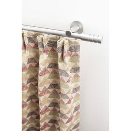 Garesa Gardinenstange &raquo;EASY&laquo; &Oslash; 20 mm 1 l&auml;ufig-l&auml;ufig Wunschma&szlig;l&auml;nge silber Aluminium B/L: 65cm x 220cm &Oslash; 20mm, 1 Stk., 1 l&auml;ufig