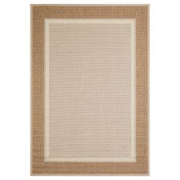 ANDIAMO Teppich &raquo;ARIZONA 2&laquo; rechteckig 5 mm H&ouml;he Flachgewebe, mit Bord&uuml;re, In- und Outdoor geeignet, wetterfest beige Kunstfaser B : 60cm 1 Stk., 5mm, L: 