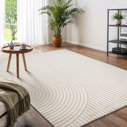 OTTO home Designteppich &raquo;Eliaan 3D Optik/Hoch-Tief Effekt&laquo; rechteckig 14 mm H&ouml;he hohe Flordichte und angenehm weich, Teppich Wohnzimmer Boho Design 