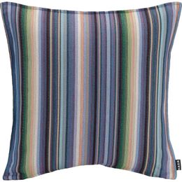 HOCK Dekokissen &raquo;Blondie&laquo; mit bunten Streifen, Kissenh&uuml;lle mit F&uuml;llung, 1 St&uuml;ck blau Baumwolle B/L: 50cm x 50cm, 1 Stk.