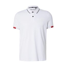 CAMP DAVID Poloshirt Herren Gr&ouml;&szlig;e L rot / wei&szlig;