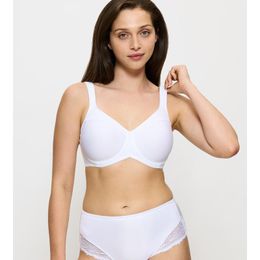 Triumph Minimizer-BH &raquo;Modern Soft+Cotton&laquo; verkleinert die Brust optisch um eine Cup-Gr&ouml;&szlig;e wei&szlig; 75, Cup E Minimizer-BH