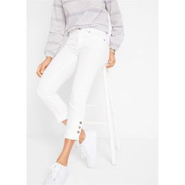 bonprix Damen bonprix 7/8-Jeans 7/8-Schnittform, sehr figurbetonte Passform, mit 4-Pocket-Look 38, N-Gr