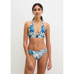 Marc O'Polo Marc O'polo Damen Marc O'Polo Bandeau-Bikini-Top &raquo;Bohemian Leaf AOP&laquo; blau XL (46), N-Gr