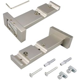 Liedeco Doppeltr&auml;ger f&uuml;r Gardinenstangen &Oslash; 16 mm silber &Oslash; 1,6cm