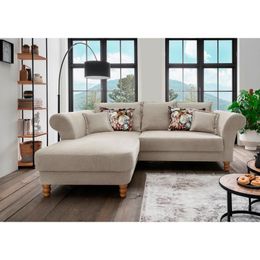 Home Affaire Ecksofa &raquo;Tassilo Mega Polsterecke mit Kaltschaum im Sitz, bequem, L-Form&laquo; hoher Sitzkomfort, Breite 262cm, Komfortsitzh&ouml;he 48cm, zeitlos 