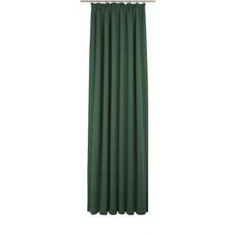 Adam Vorhang &raquo;Uni Collection&laquo; Kr&auml;uselband 1 Stk. tlg. aus 100% Bio-Baumwolle, Vorhang nach Wunschma&szlig; gr&uuml;n Baumwolle (Bio-Baumwolle) 375cm, Kr&auml;uselband, 