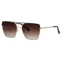 Brendel Eyewear Damen BRENDEL eyewear Sonnenbrille &raquo;Modell 905064&laquo; Form Pilot, Logoschriftzug auf B&uuml;gel, Metallfassung braun Einheitsgr&ouml;&szlig;e