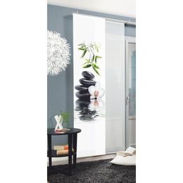 Home Wohnideen Schiebegardine &raquo;CAMBRIDGE&laquo; Klettband 1 Stk. tlg. HxB: 245x60, inkl. Befestigungszubeh&ouml;r gr&uuml;n Polyester 245cm, Klettband, 60cm