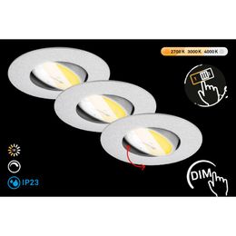 Briloner Leuchten LED Einbauleuchte &raquo;DIMARA&laquo; LED-Modul 1 Stk. 90x24 mm, Wohnzimmer, Flur 1, &Oslash; 9cm H: 3cm, 1 Stk.