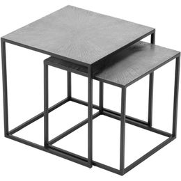 Mirrors and More Beistelltisch &raquo;SHANIA&laquo; grau B/H/T: 40cm