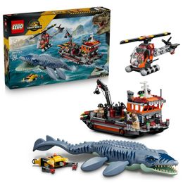 Lego Konstruktionsspielsteine &raquo;Mosasaurier-Angriff auf das Boot (77983), Lego Jurassic World&laquo; Made in Europe Einheitsgr&ouml;&szlig;e Konstruktionsspielsteine
