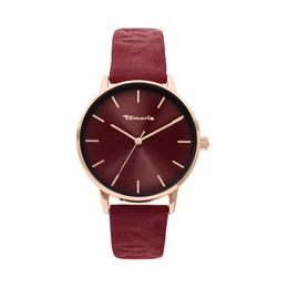 Tamaris Damen Quarzuhr Armbanduhr, Damenuhr, Lederarmband, analog Einheitsgr&ouml;&szlig;e