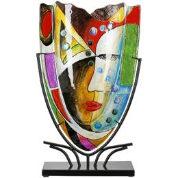 Casablanca by Gilde Bodenvase &raquo;Gesichtsvase Veronique, H.49 cm&laquo; bunt Glas B/H/T: 29cm x 49cm x 10cm