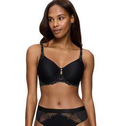 Triumph Minimizer-BH &raquo;Wild Azalea Florale&laquo; Spitzendetails, Satin-Jacquard, Tr&auml;ger verstellbar schwarz 70, Cup C Minimizer-BH