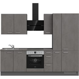 Nobilia K&uuml;chenzeile &raquo;"Riva II", NEU: individuell anpassbar mit gratis Profi-Beratung&laquo; vormontiert, Breite 270 cm, Ausrichtung w&auml;hlbar, wahlw. mit E-