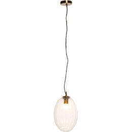Kayoom H&auml;ngeleuchte &raquo;Virgina&laquo; E27 1 Stk. hochwertig, au&szlig;ergew&ouml;hnlich, handgefertigt transparent &Oslash; 23cm H: 36cm, 1 Stk.