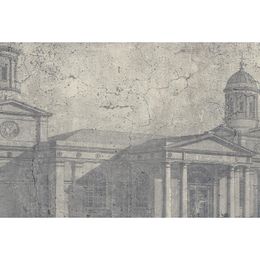 ARCHITECTS PAPER Fototapete &raquo;Atelier 47 Old Building 1&laquo; Stadt glatt Vlies, Wand, Schr&auml;ge, Decke grau Vlies B/L: 4m x 2,7m