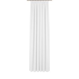 WIRTH Vorhang &raquo;Newbury&laquo; Kr&auml;uselband 1 Stk. tlg. nach Ma&szlig; wei&szlig; Baumwolle, Polyester 385cm, Kr&auml;uselband, 130cm