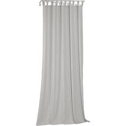 WIRTH Vorhang &raquo;Sunday&laquo; Schlaufen 1 Stk. tlg. nach Ma&szlig; grau Jacquard, Baumwolle, Polyester 285cm, Schlaufen, 142cm