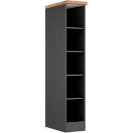 KOCHSTATION K&uuml;chenregal &raquo;KS-Lana&laquo; Breite 30 cm grau Holzwerkstoff B/H/T: 30cm x 166cm x 60cm