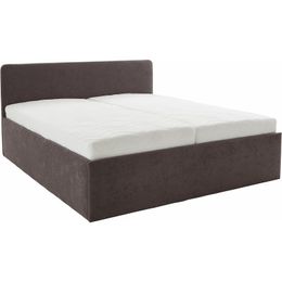 Westfalia Schlafkomfort Polsterbett &raquo;"Davos"&laquo; inkl. Bettkasten bei Ausf&uuml;hrung mit Matratze grau Bezug Bett: Microfaser (100% Polyester);Bonnell-Federkernmatratze: 51% 