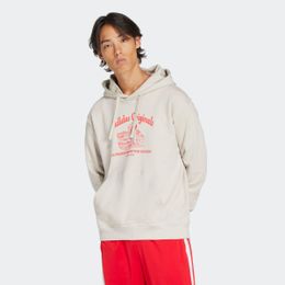 Herren Kapuzensweatshirt "WABASH HOODIE", grau, Gr. S, adidas originals, Obermaterial: 100% Baumwolle, Sweatshirts